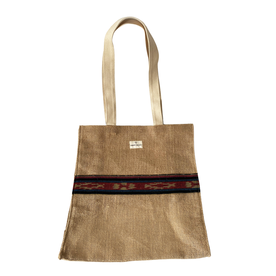 Jute Tenun Book Tote Bag – Liberty Society