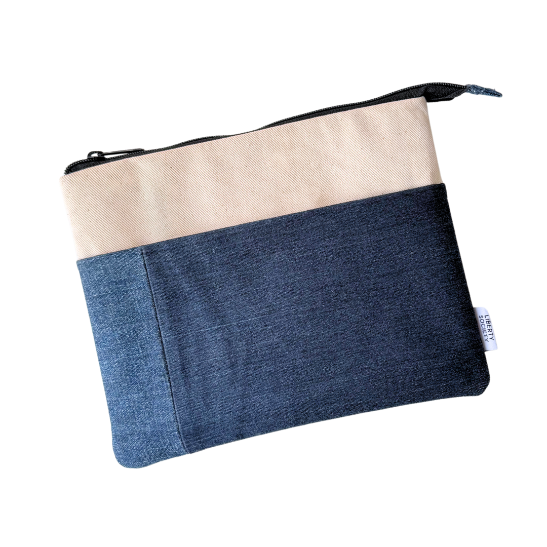 Canvas Denim Clutch – Liberty Society